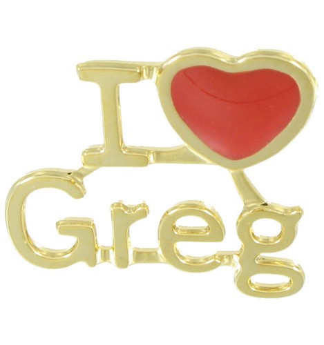 Vintage Circa 80s Lapel Name Pin I Love Greg "Greg" | eBay