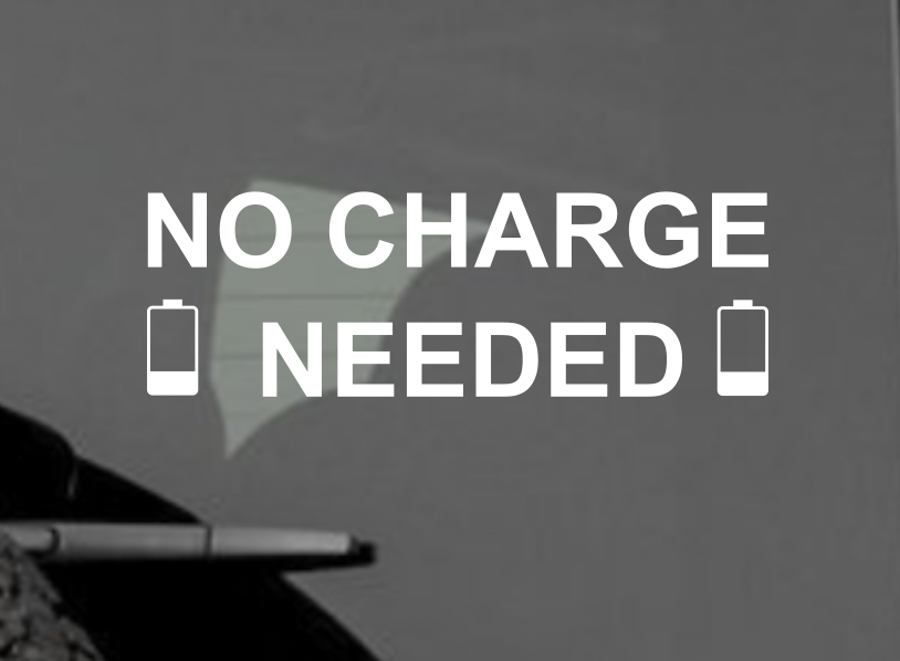 No Charge Needed EXTERIOR DECAL STICKER! FUNNY Vehicles Electric Vs Gas ...