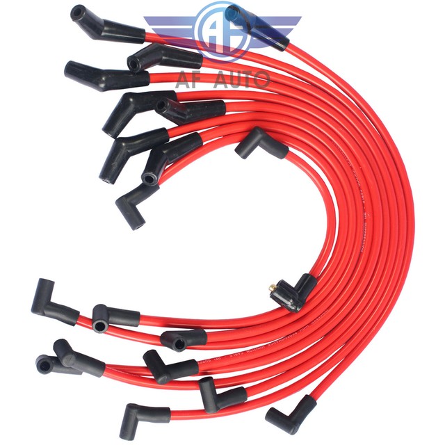 Red 10.5mm JDMSPEED Racing Spark Plug Wires for Ford 5.0l 5.8l SB SBF ...