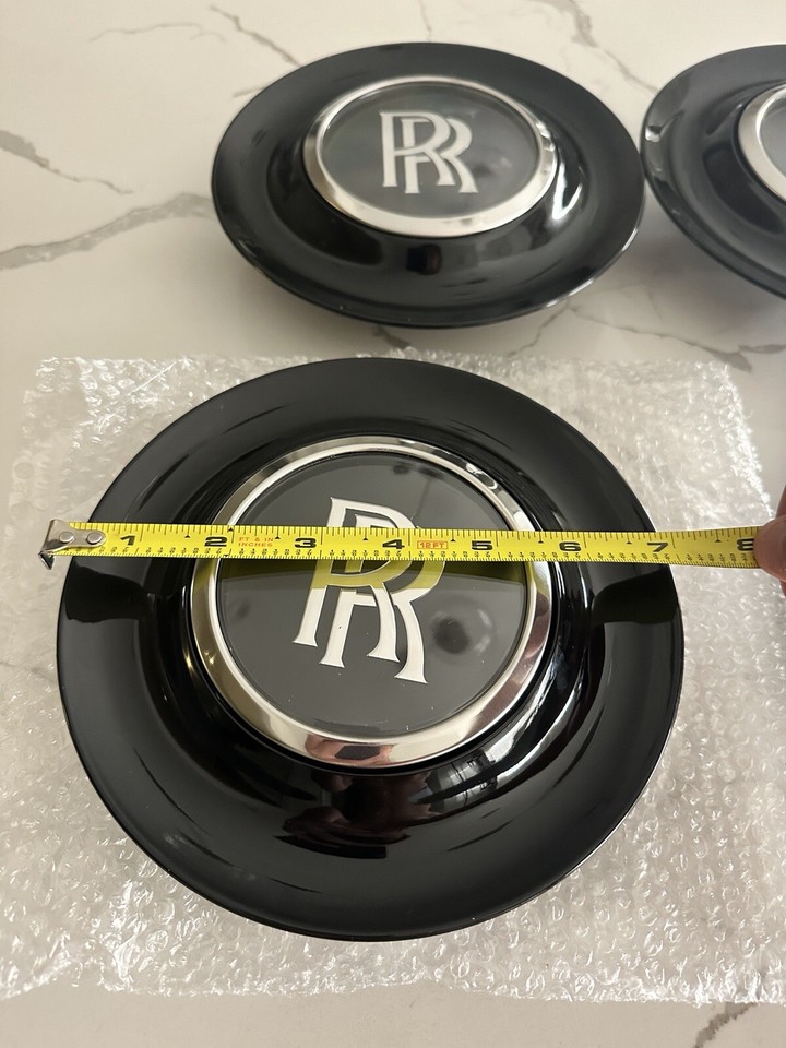 4 Pc Floating Black Wheel Center Caps for Rolls Royce | ОEМ Quality | eBay