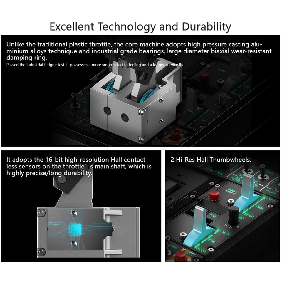 WINWING Orion 2 HOTAS Metal Flight Joystick Flight Stick for Flight ...