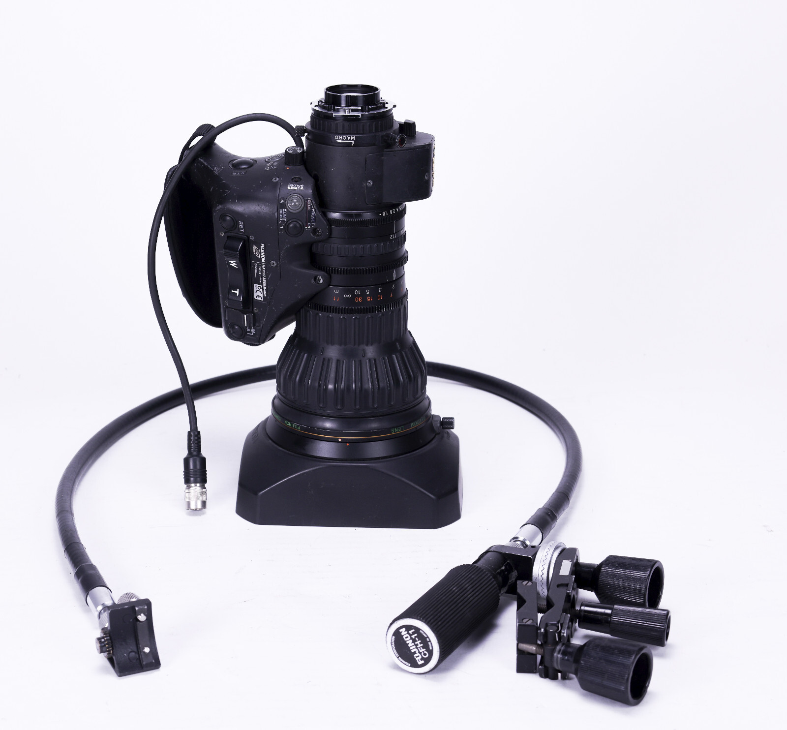 Fujinon HA22x7.8BERM-M48 HD 2/3" B4 ENG Servo Lens w/ CFH-11 Focus ...