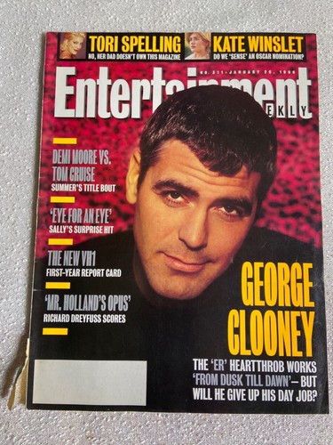 Entertainment Weekly George Clooney Demi Moore January 26 1996 | eBay