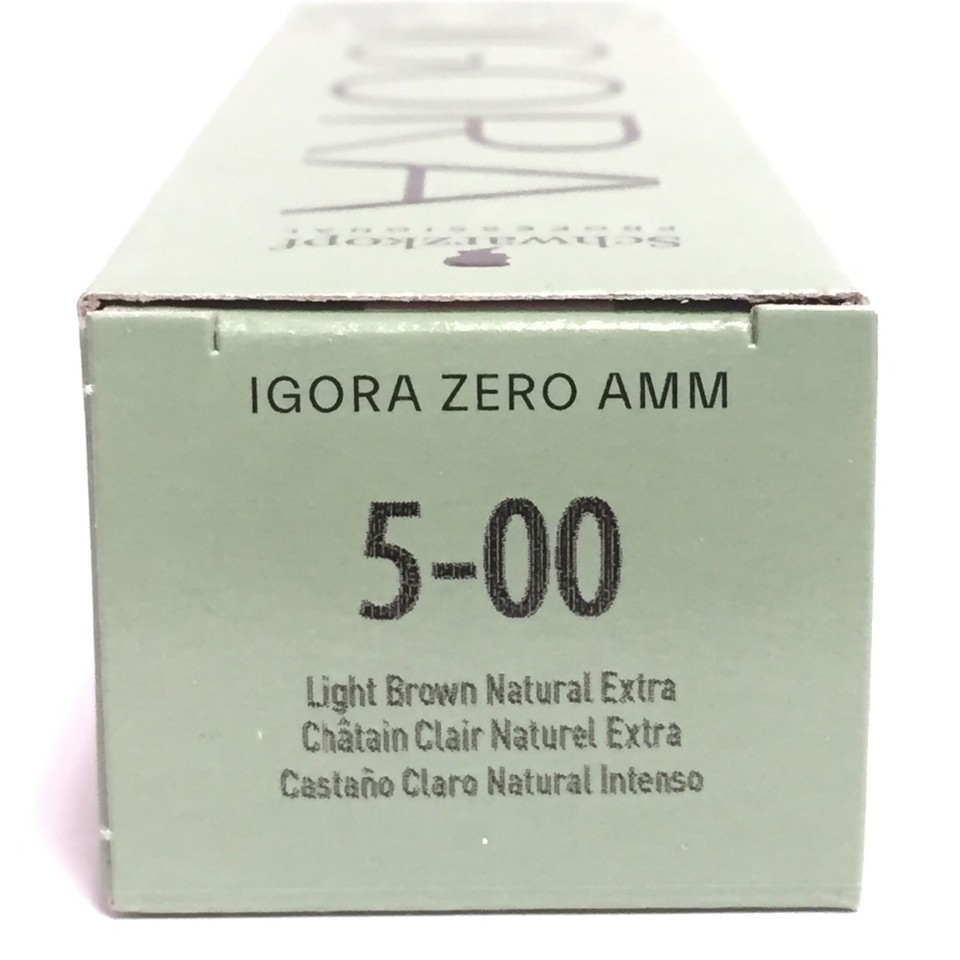Schwarzkopf IGORA ZERO AMM No Ammonia Permanent Hair Color, 2 oz ...