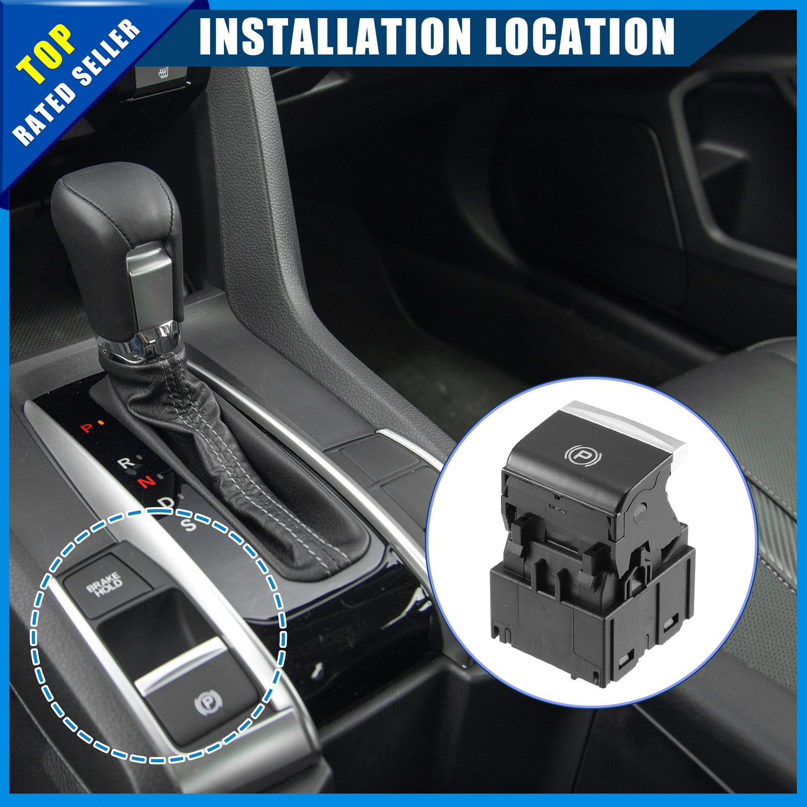 Pack of 1 For Honda Civic Electronic Auto Hand Brake Button Parking ...