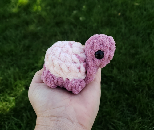 Mini Turtle Plush Handmade Crochet Amigurumi Plushie Toy Stuffed Animal ...