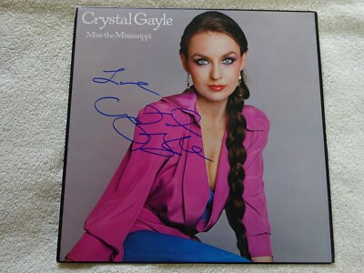 Crystal Gayle signed / autographed "Miss the Mississippi" Album / LP w ...