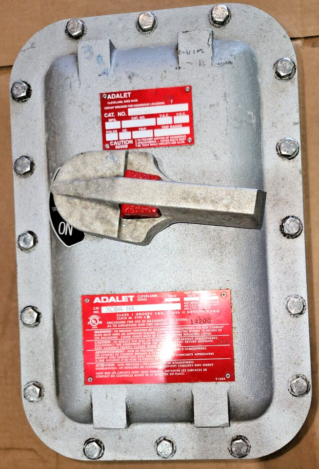 ADALET XCBA N4 EXPLOSION PROOF BREAKER ENCLOSED SWITCH | eBay
