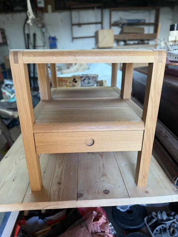 Two Habitat Radius Solid Oak Bedside Tables Original Simon Pengelly ...