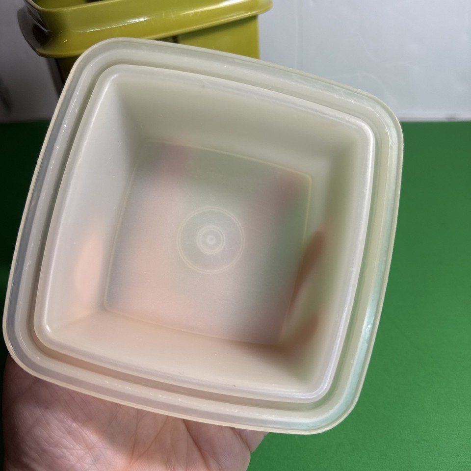 Vintage Tupperware Avocado Green Pickle/Olive/Pepper Keeper Holder | eBay