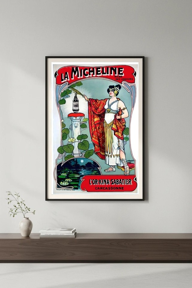 La Micheline Art Nouveau Poster 🎨🗞️ - 24x36” - Hi-Res💎 Print - 200 GSM ...