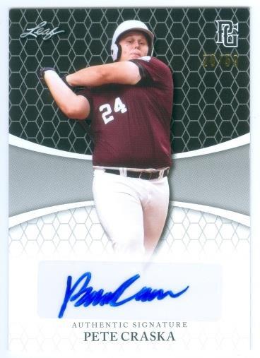 PETE CRASKA "AUTOGRAPH CARD /50" LEAF PERFECT GAME NATIONAL 2022 | eBay