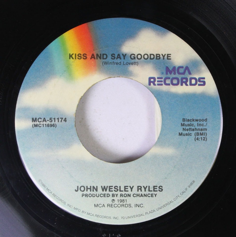 Country 45 John Wesley Ryles - Slow Emotion / Kiss And Say Goodbye On ...