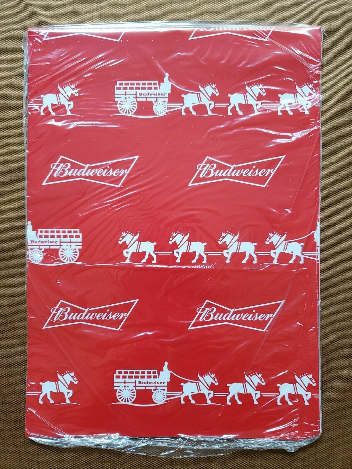 NEW Vintage Anheuser Busch Budweiser Beer Wrapping Paper Gift Wrap | eBay