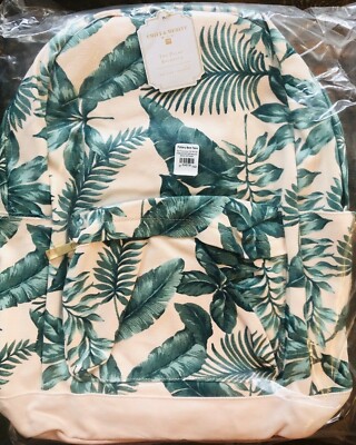 Pottery Barn Palms Large Backpack Flower Emily & Merritt Kids Teen Pink ...