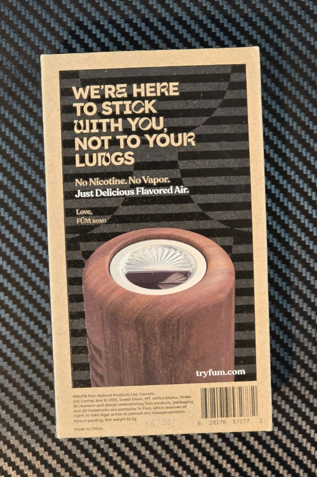 FUM Solano Flavored Air Diffusive Device - Helps Stop Smoking, Fidget ...