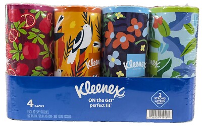 Kleenex Perfect Fit Facial Tissues, Car Tissues, 50 Tissues per ...