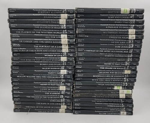 Lot of 48 Prentice Hall Twentieth Century Interpretations HB Book Henry ...