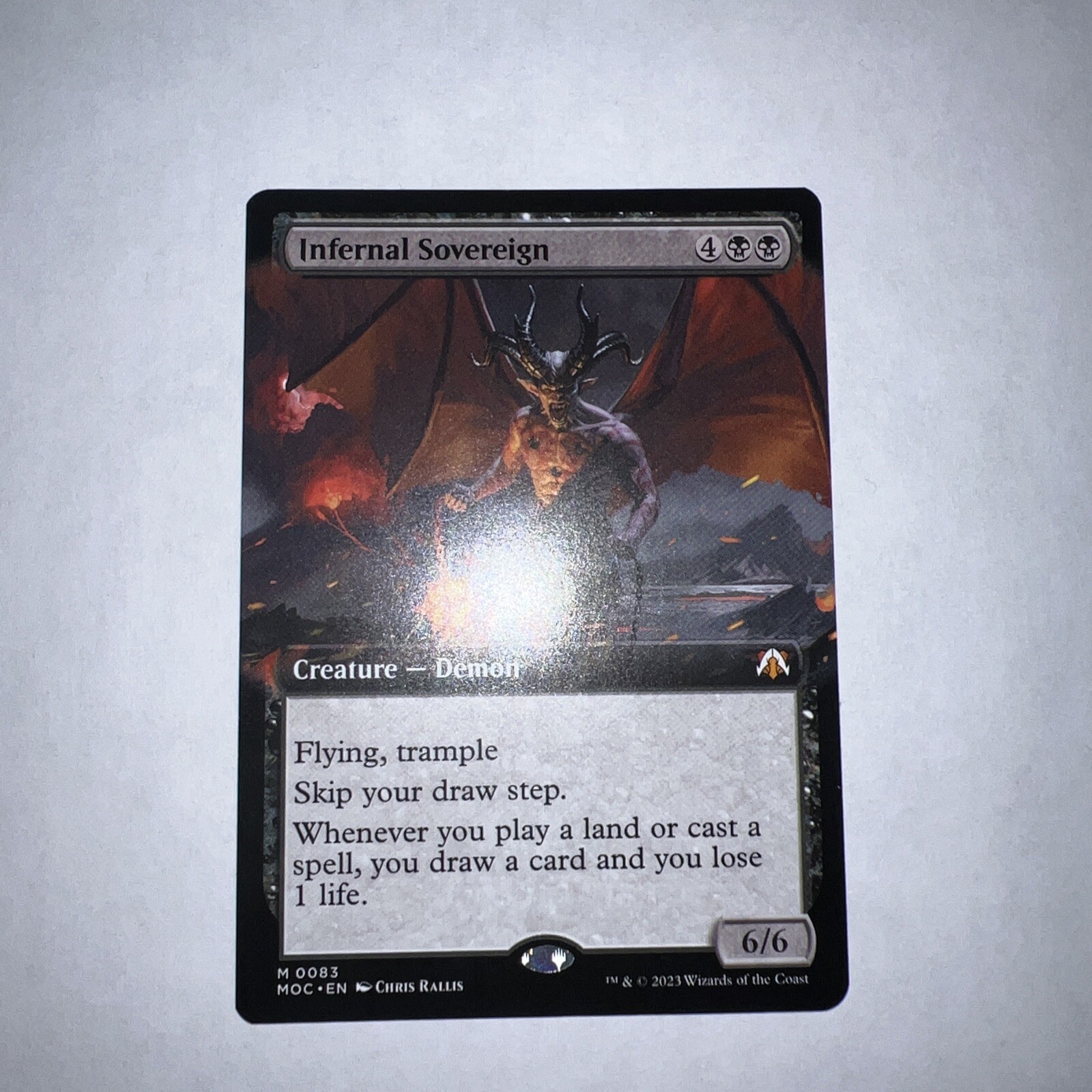 Infernal Sovereign Extended Art MTG MoM - NM/M | eBay