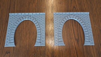 2 x Brick Railway Tunnel Single Track OO Scale Gauge Model Train Portal ...