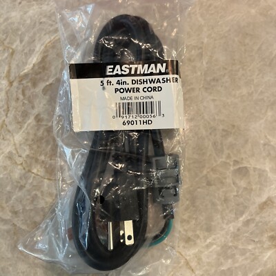 Eastman Universal Dishwasher Power Plug Kit Dishwasher Power Cord 5' 4 ...