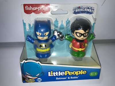 Fisher-Price Little People DC Super Friends Batman & Robin NEW | eBay