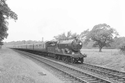 RAILWAY NEGATIVE: LSWR D15 CLASS 4.4.0 30465 @ BROCKENHURST 1953 | eBay UK
