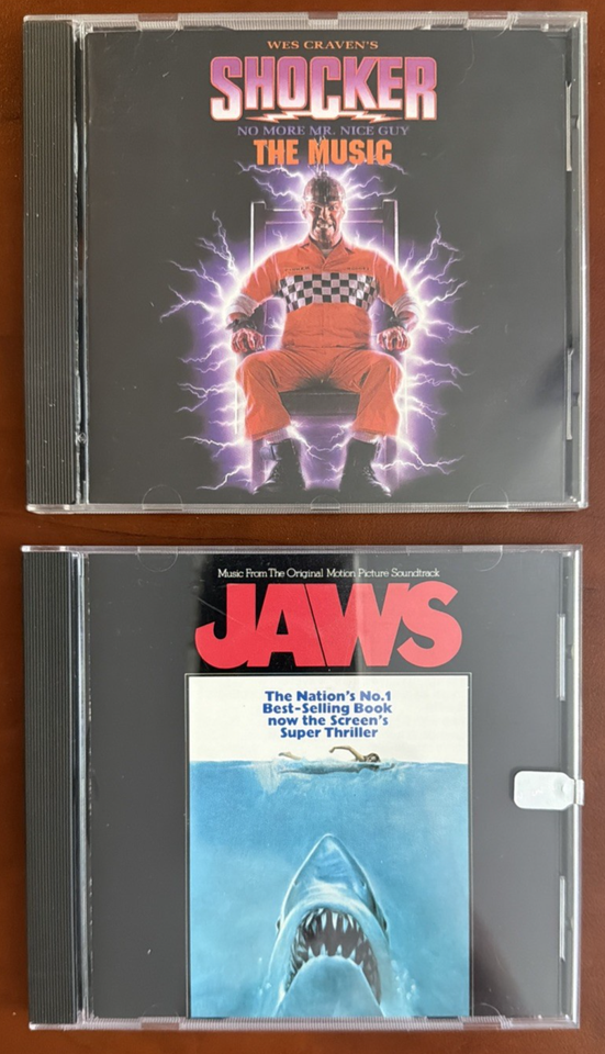 Movie Soundtrack CD Lot of 7 Hook Edward Scissorhands Jaws Hellraiser ...