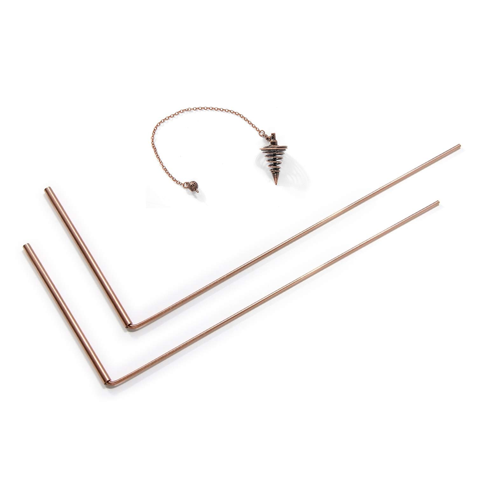 Pure Copper Dowsing Rods Kit - 2PCS 11.8 X 5.12 Inch Divining Rods ...