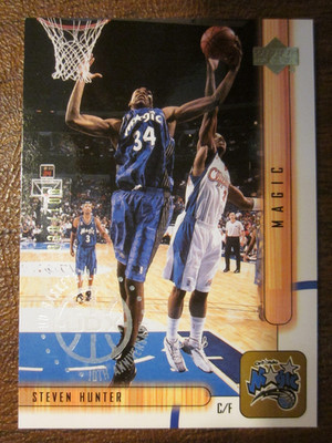 Steven Hunter Upper Deck UDX 2001-02 Rookie Orlando Magic DePaul #343 ...