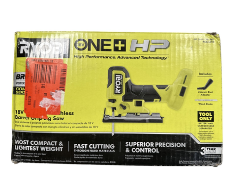 RYOBI PSBJS01B ONE+ HP 18V Brushless Barrel Grip Jig Saw (Tool Only ...