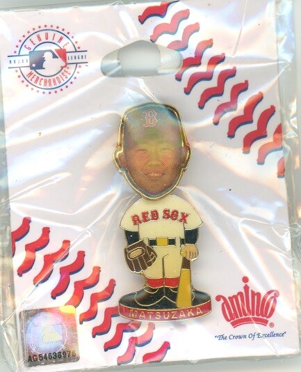 MLB Bobblehead Pin Choice Giants Yankees Mets Dodgers Angels + Bobble ...