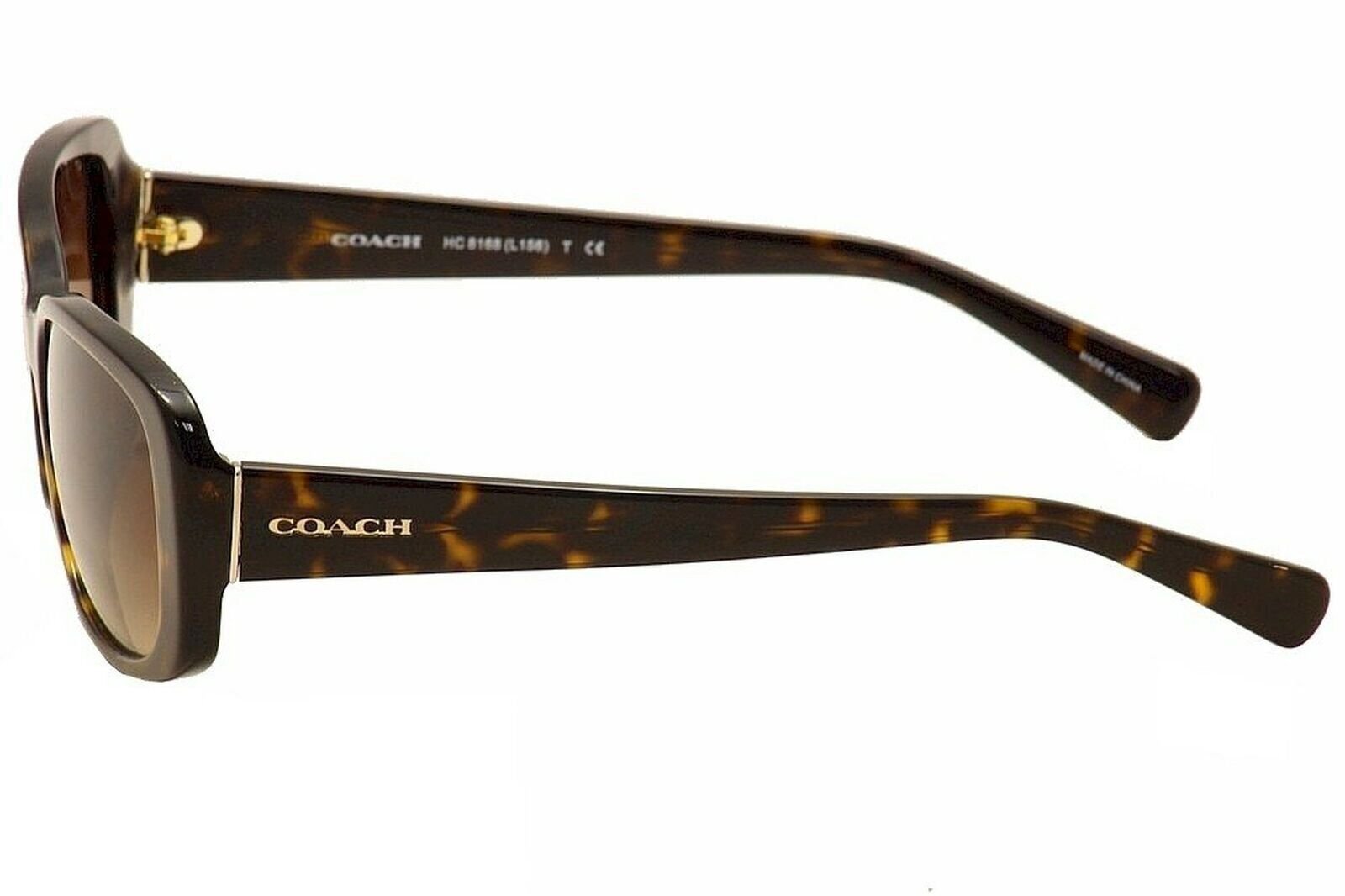 Coach Women's HC8168 512013 Sunglasses Dark Tortoise/Brown Gradient ...