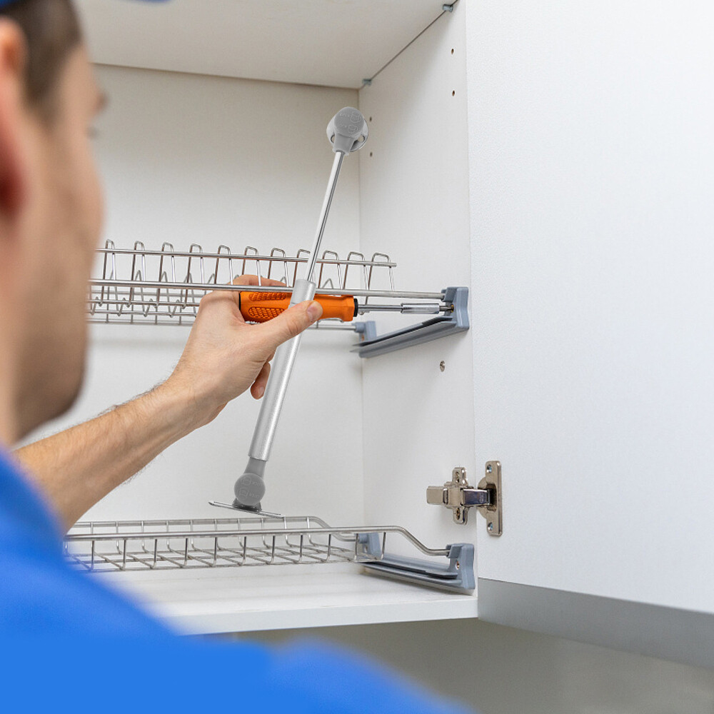 2 Pcs Hydraulic Support Rod Gas Spring Lid Strut Kitchen Cabinet Hinges ...