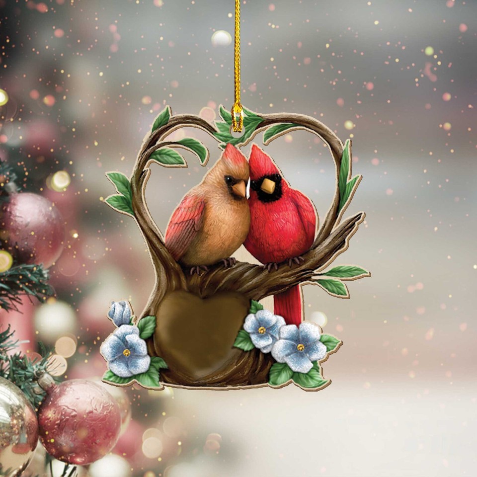Cardinal couple Christmas Hanging Ornament, Cardinal Lovers Car ...