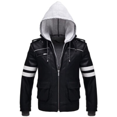 Prototype Alex Mercer Coat Hooded Jacket Dragon PU Embroidered Cosplay ...