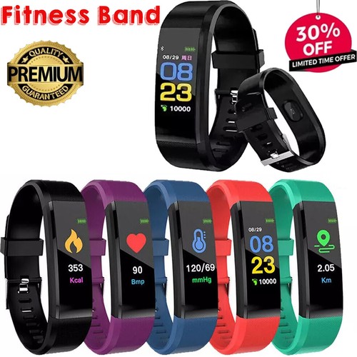 Digital Smart Watch Fitness Band Heart Rate Tracker Sports Unisexual ...
