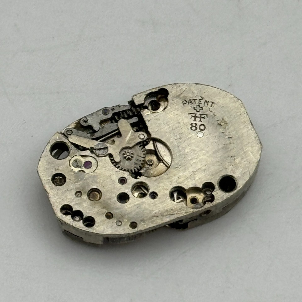 FHF 80 Watch Movement Bravingtons 525 Ladies Manual Wind Swiss Parts 12 ...