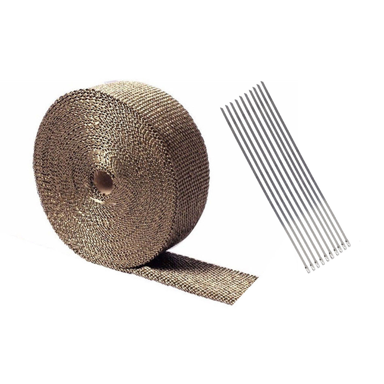 2" 50FT LAVA TITANIUM BASALT EXHAUST WRAP MANIFOLD HEADER PIPE HEAT ...