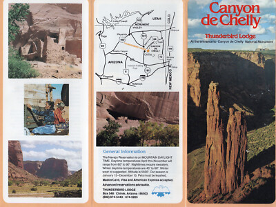 Thunderbird Lodge Canyon De Chelly Az Travel Brochure Color Photos