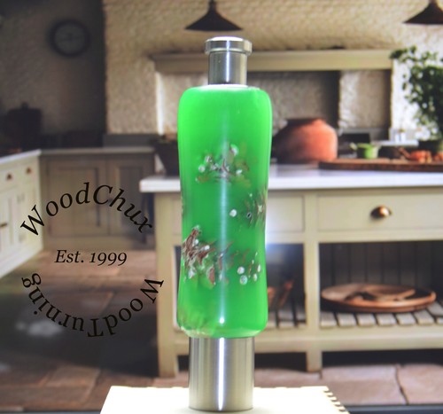 Pepper Mill Grinder Handy One Peppermill Pine Cones & Resin Handmade ...
