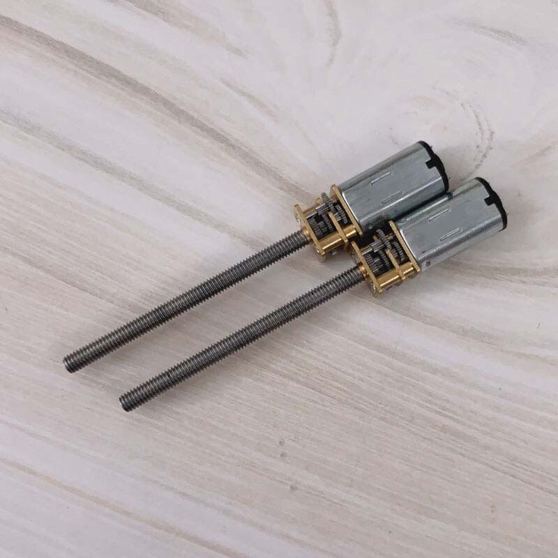 N30 Miniature screw motor screw gear motor M4*55 thick long thread ...