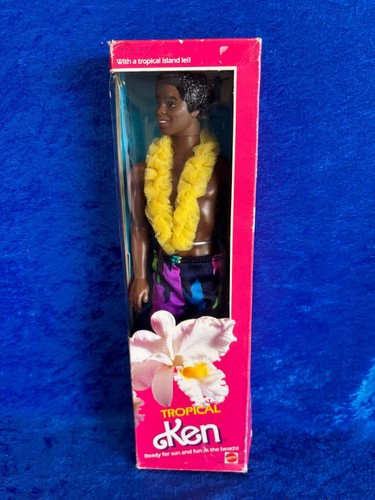New 1985 Mattel Tropical Ken African American Barbie Doll Mattel #1023 ...