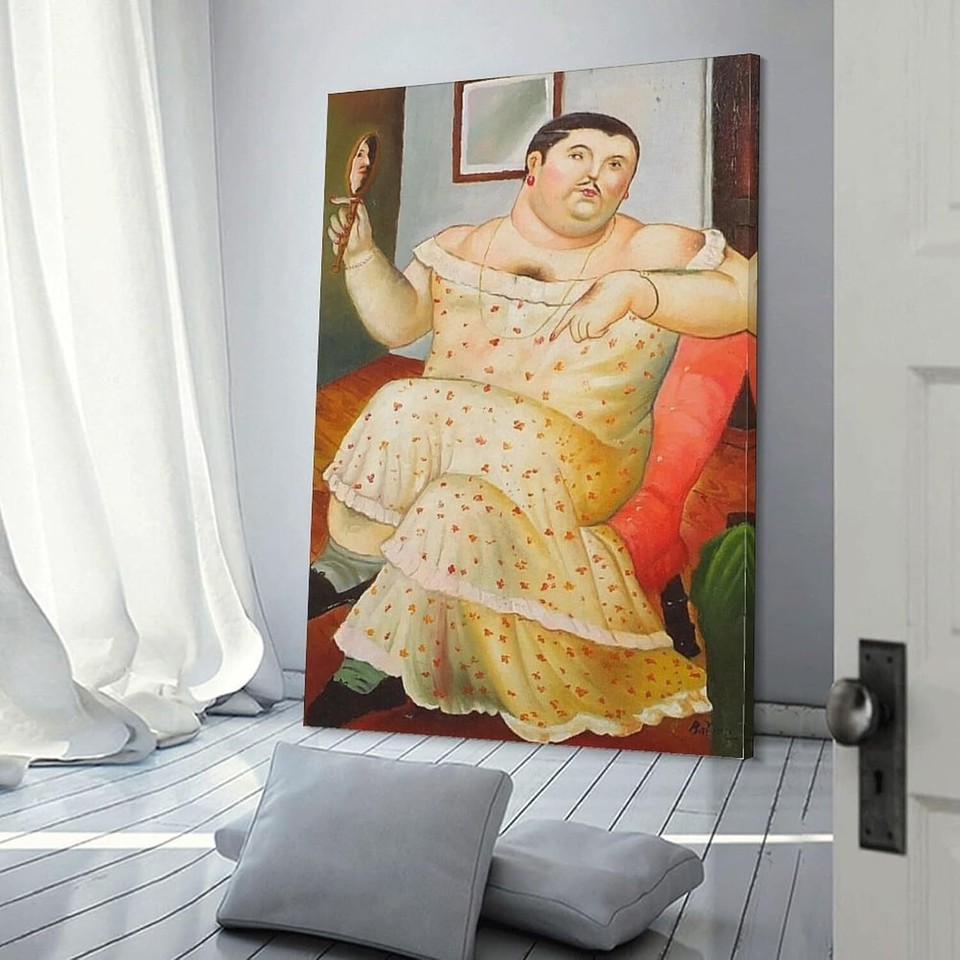 Fernando Botero Prints Paintings Man Wearing A Dress By Fernando Botero ...
