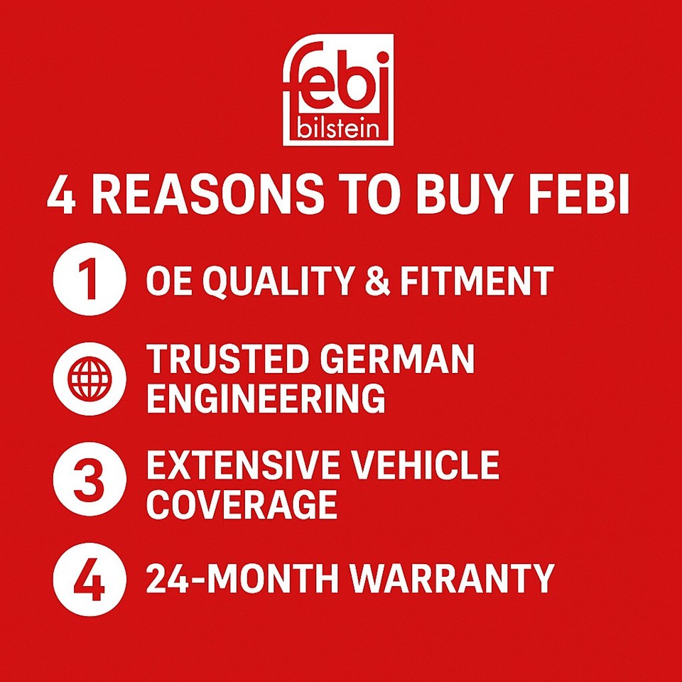 Febi Steering Tie Rod End Ball Joint Front Axle Left fits Seat Leon ...