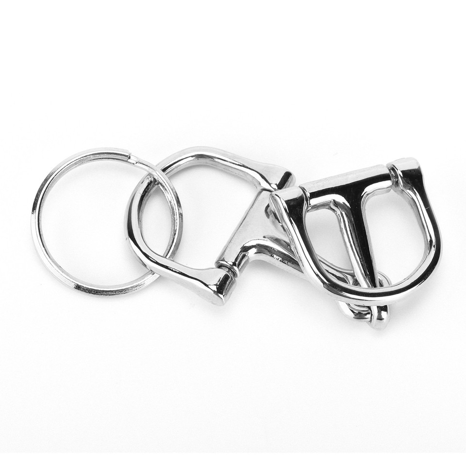 DShaped Snaffle Keychain Silver DRing ZineAlloy Horse Snaffle Bits Key ...