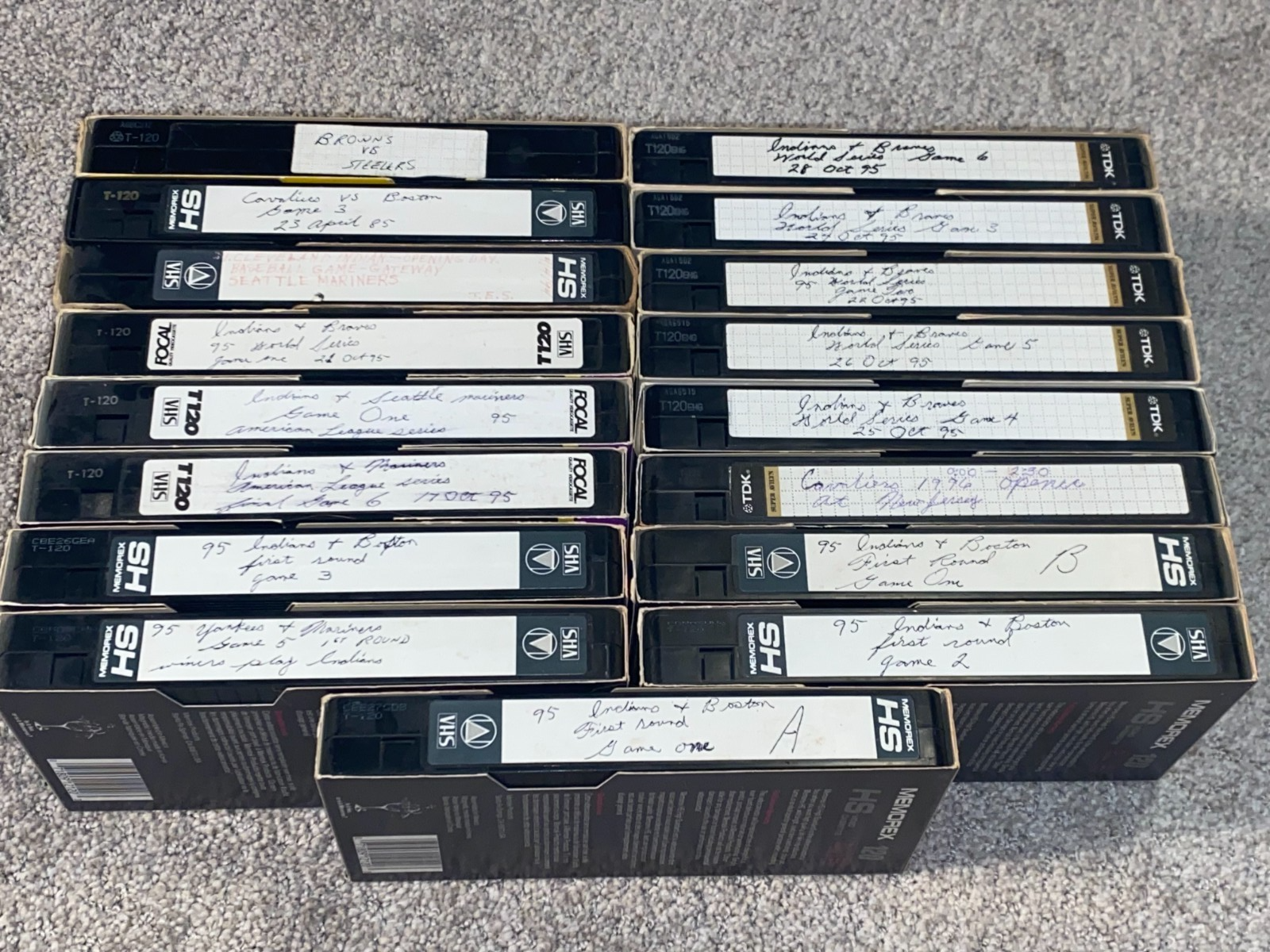 Lot of 17 VHS Tapes - Pre-recorded In The 1990s - SOLD AS BLANKS | eBay