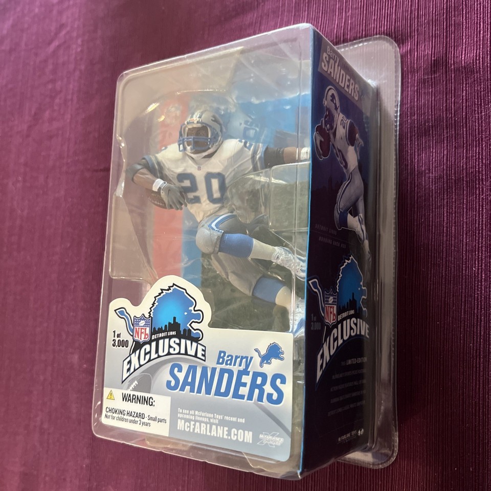 2005 McFarlane BARRY SANDERS ACTION FIGURE Detroit Lions 1/3000 Sealed ...