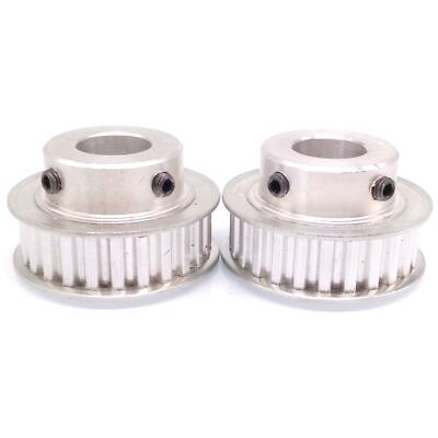2pcs XL 25T Timing Belt Pulley Synchronous Wheel 15mm Bore For 10mm ...