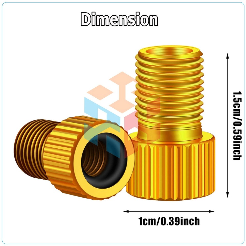 10pcs Presta to Schrader Valve Adapter Converter Bicycle Bike Tire Tube ...